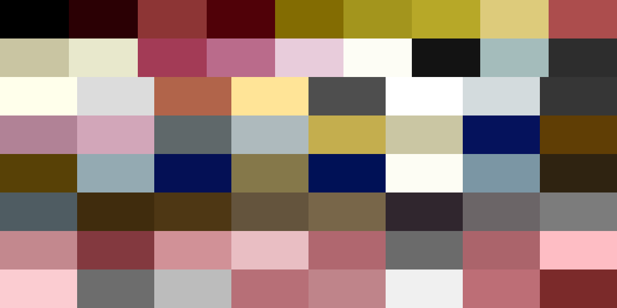 Pixelart Pallette Magatsuki M.U.G.E.N (Official) Palette