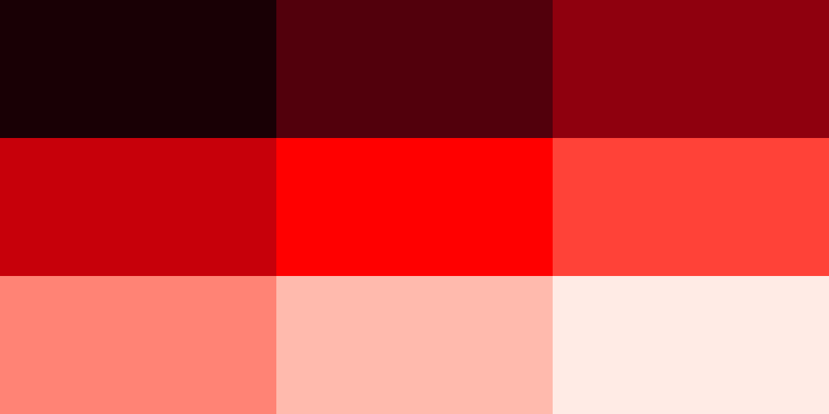REDSCALE-9 Palette