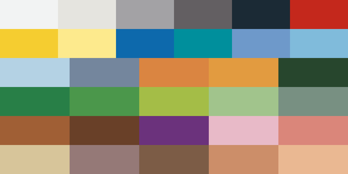 Roblox Brickcolors 32 Palette