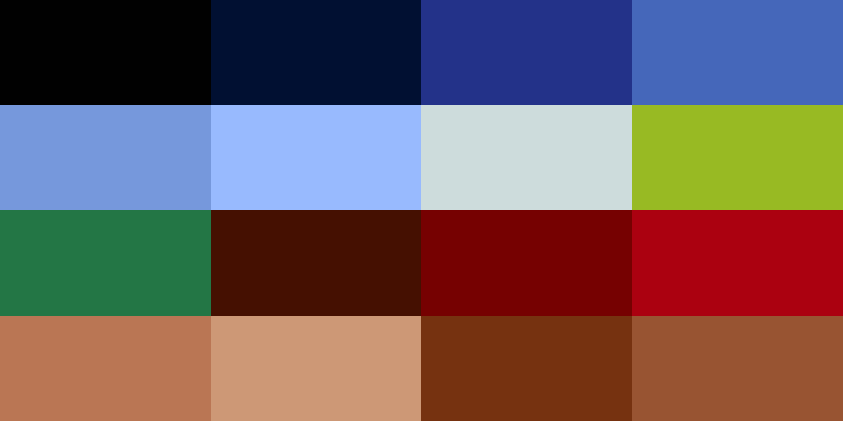 RUSTY (pc98) Palette