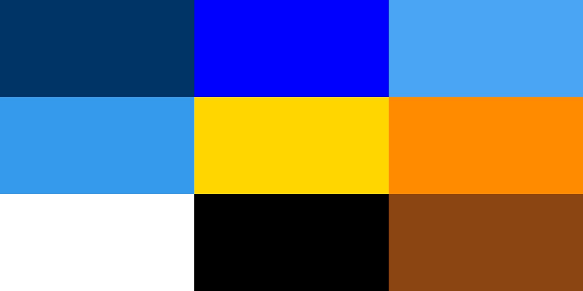 samurai blue Palette