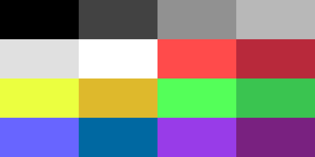 Saturation 16 Palette