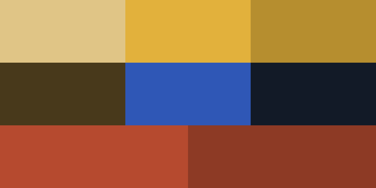 sepia blue Palette