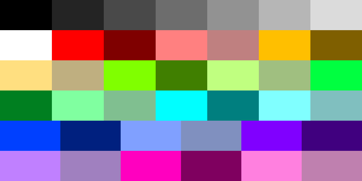 Simple 40 Color Palette Palette