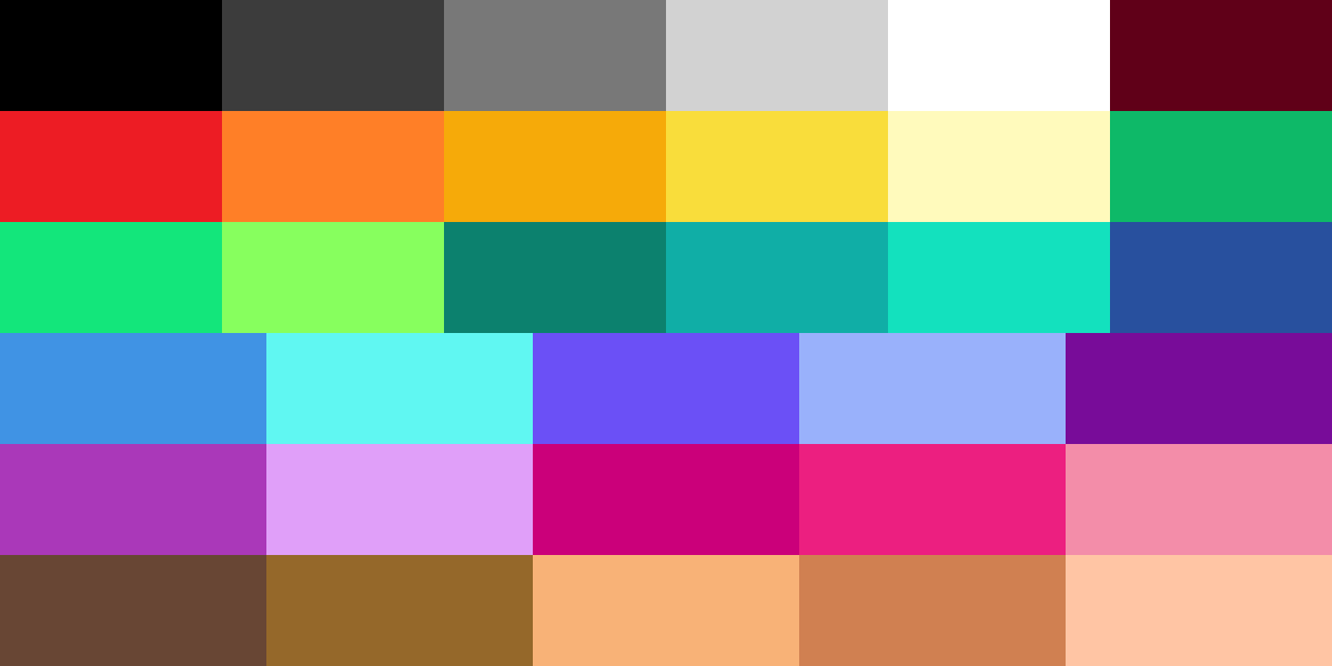Simple wplace palette pixel Palette