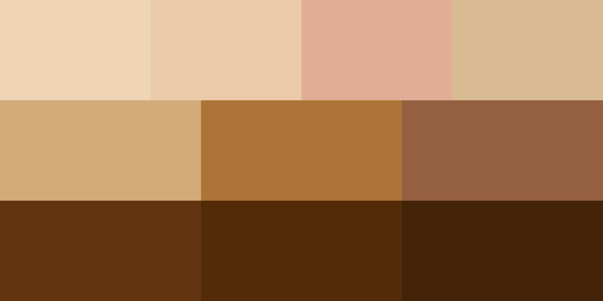 skin warm colors Palette