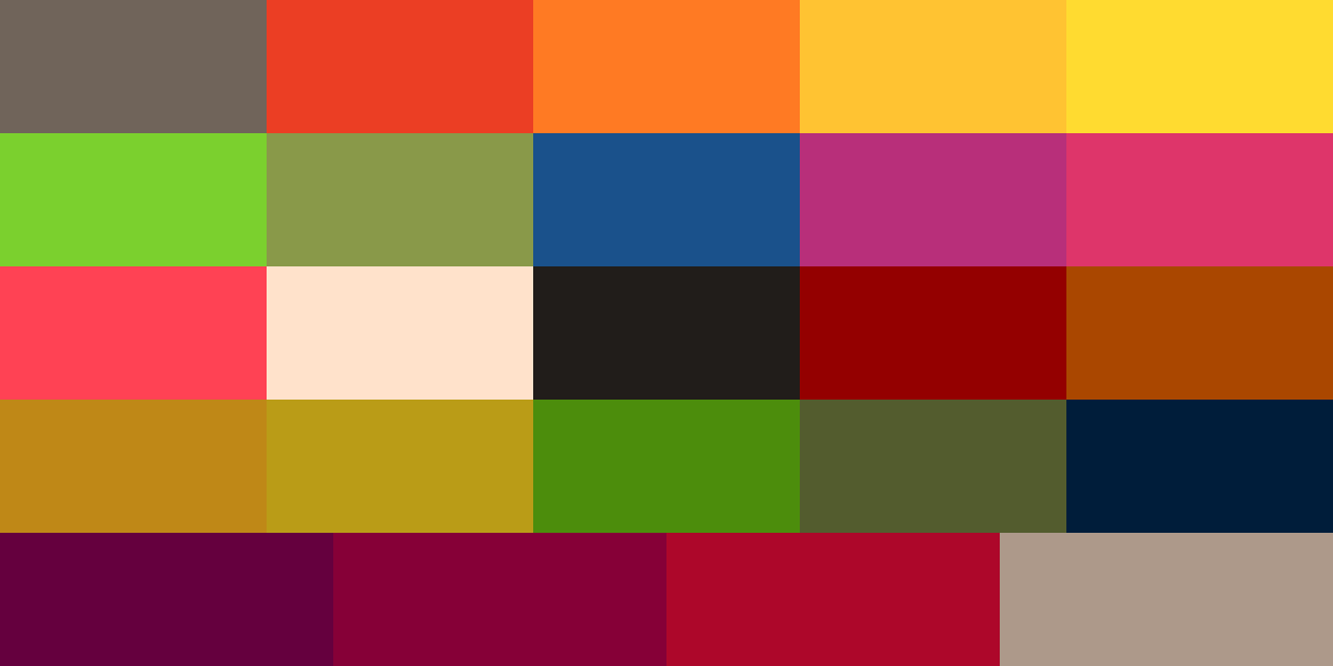 Sleepy House Palette