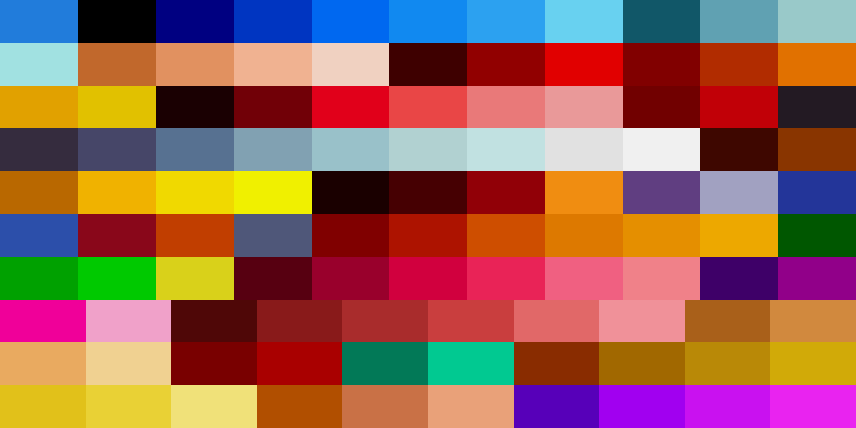 Sonic Mania Main Palette Palette