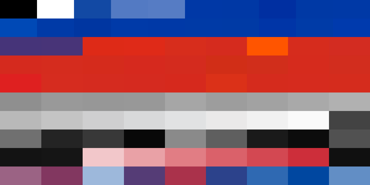 South korea flag Palette