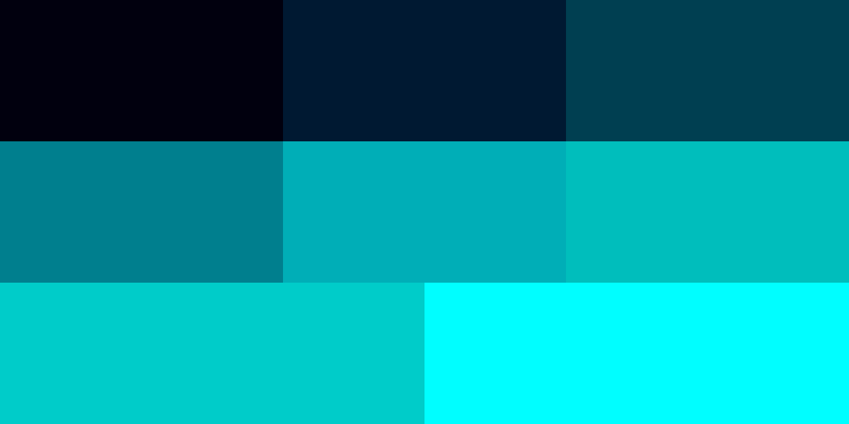 Storms and Cyan Palette