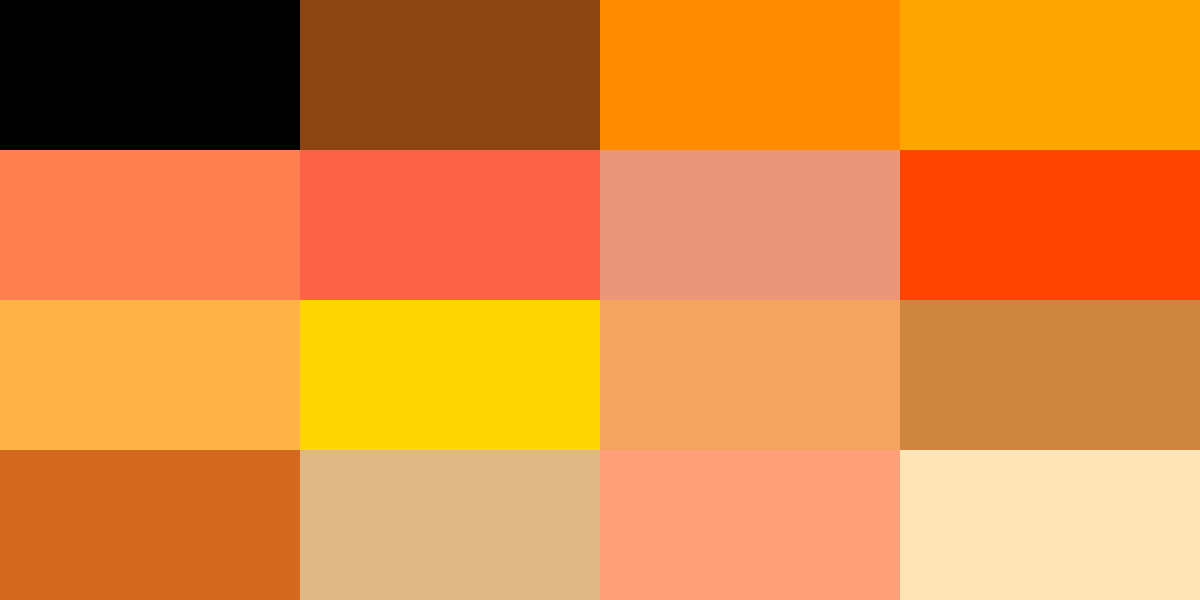 Sunset Blaze Palette