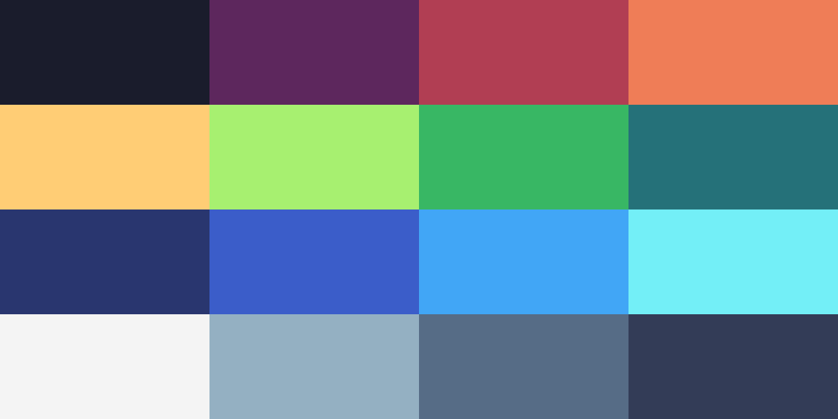 TIC-80 Fantasy Console Palette