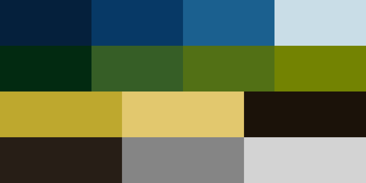 Topographic Elevation Palette