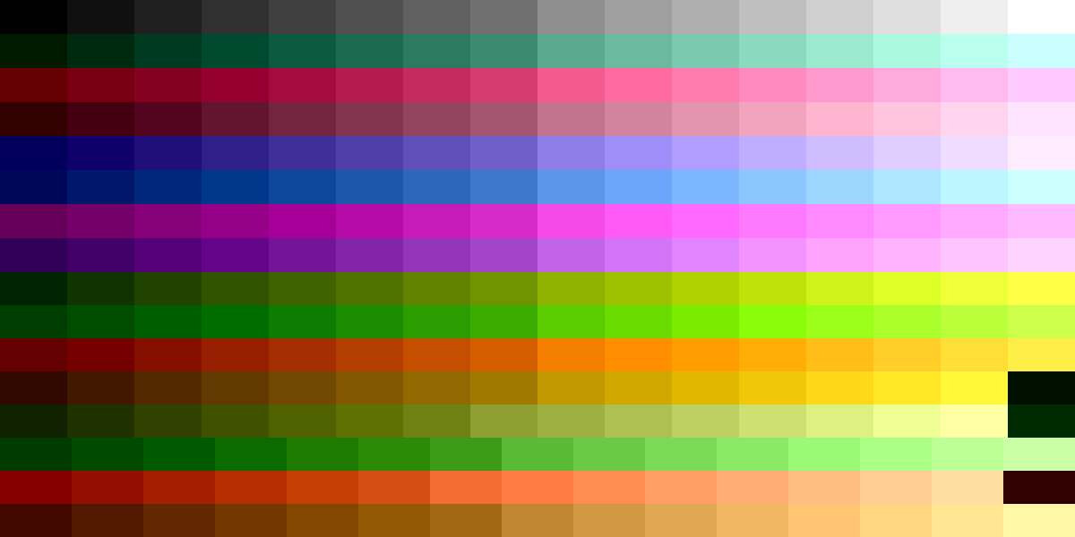 VS23S010 8-bit Palette