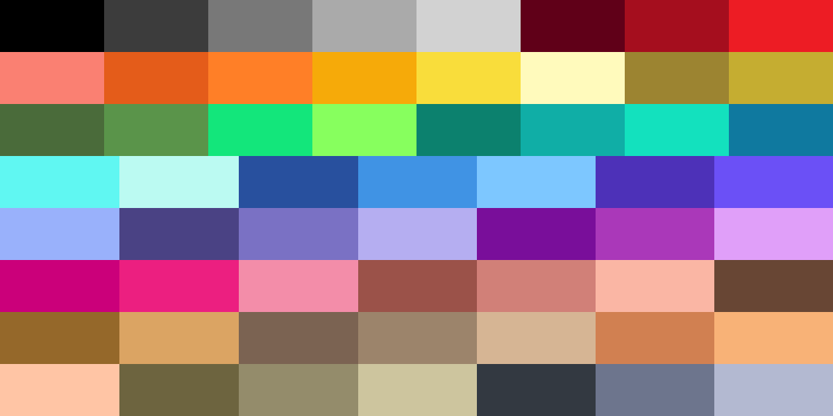 w/place colours Palette