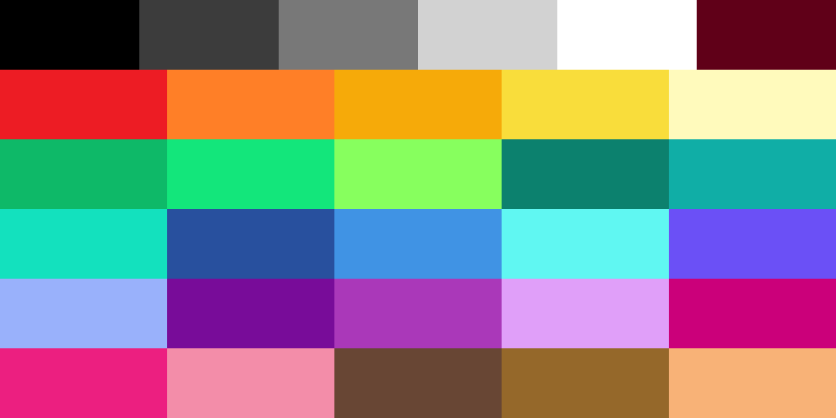 wplace free colours for pixelart Palette