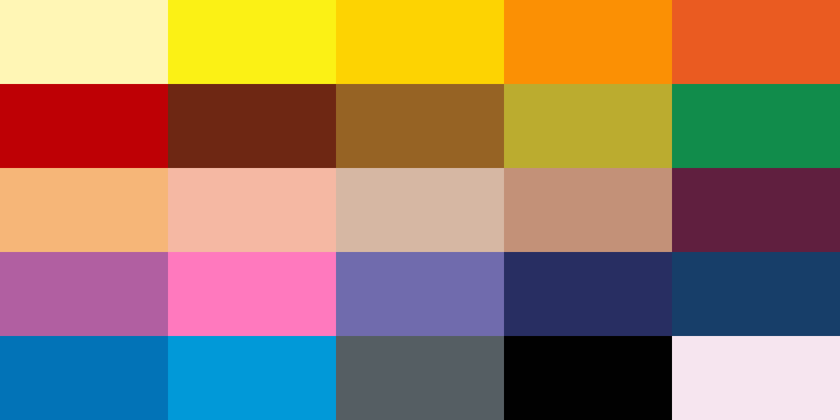 The Beatles Color Palette